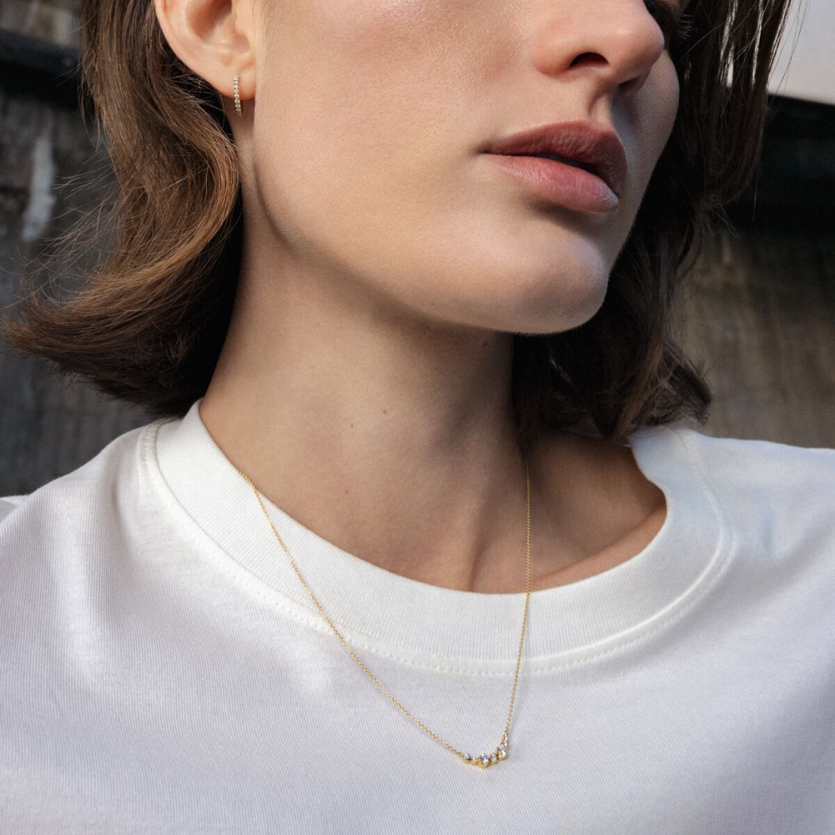 GEORG JENSEN SIGNATURE DIAMONDS, Pendant, in 18kt gold and diamonds