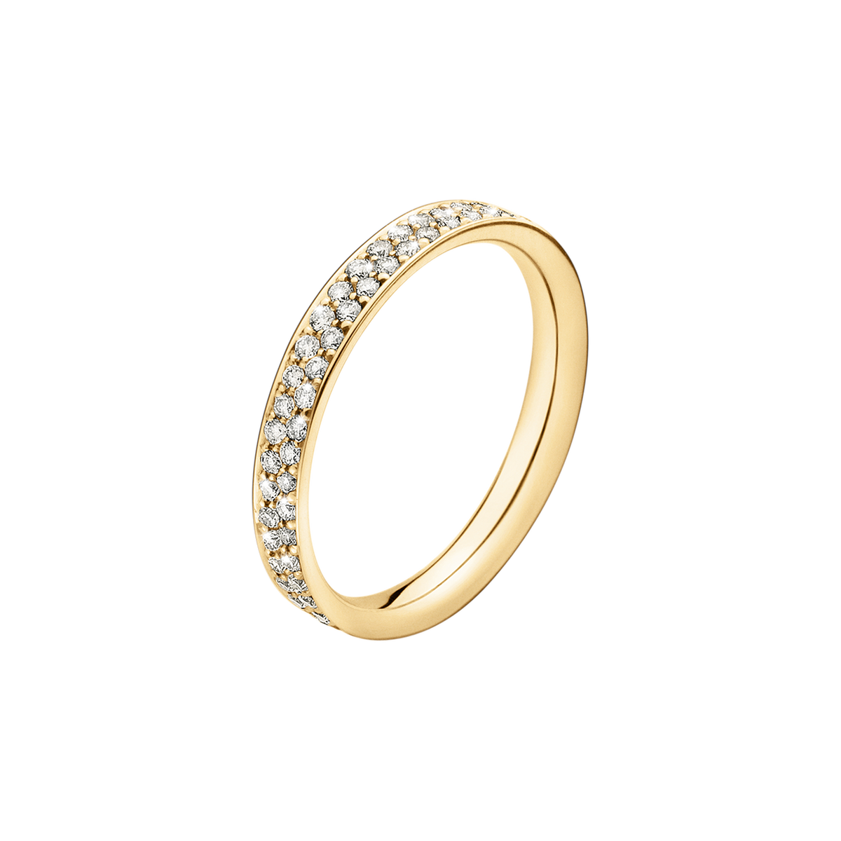 Magic 18 karat yellow gold ring with diamonds | Georg Jensen