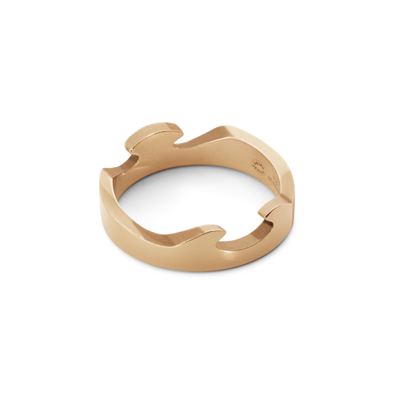 Fusion iconic end ring in 18 ct. rose gold | Georg Jensen