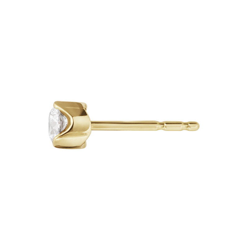 GEORG JENSEN SIGNATURE DIAMONDS, Solitaire Stud Earring, in 18kt gold ...