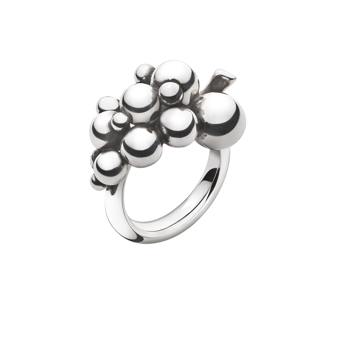 MOONLIGHT GRAPES ring in sterling silver, small | Georg Jensen