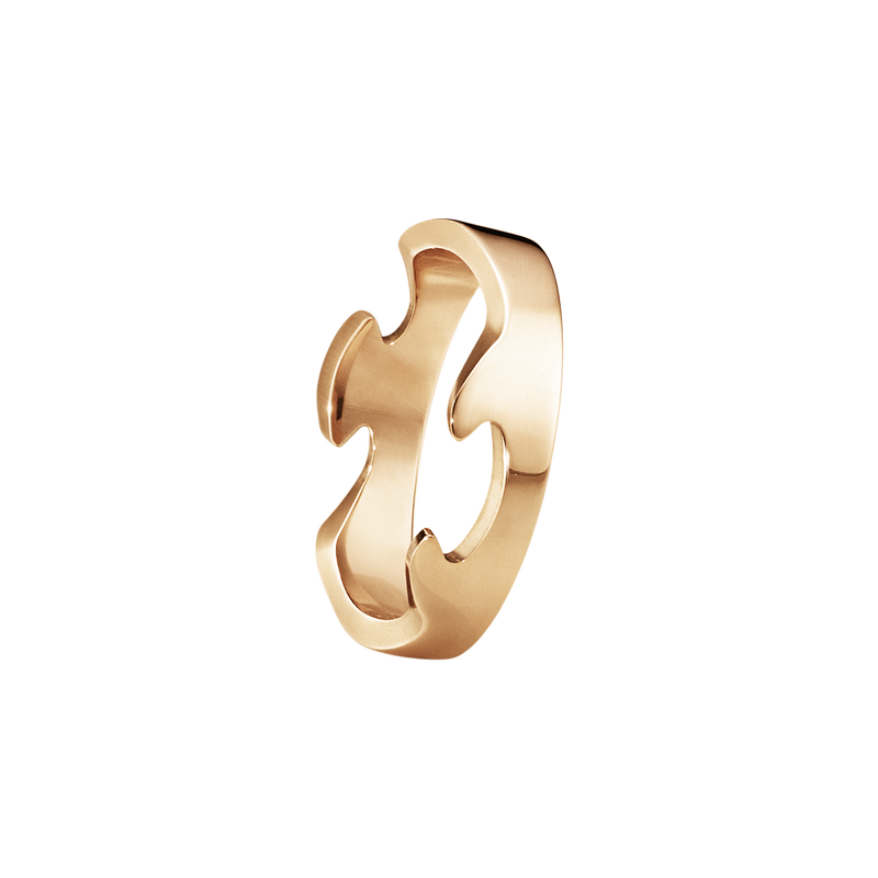 Fusion iconic end ring in 18 ct. rose gold | Georg Jensen