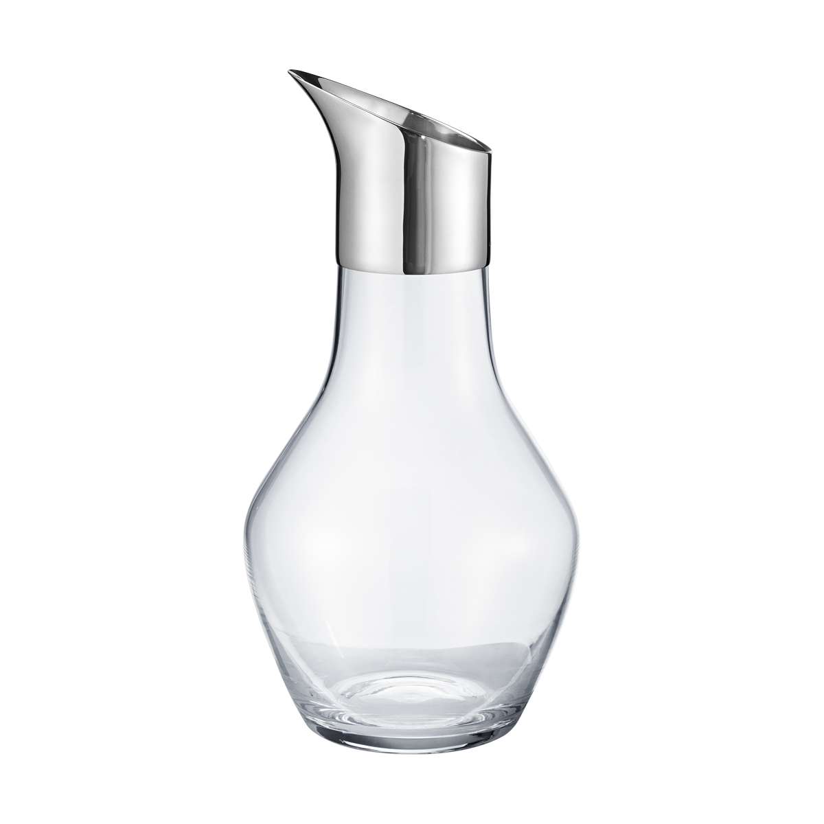 Sky stainless steel and glass water pitcher | Georg Jensen