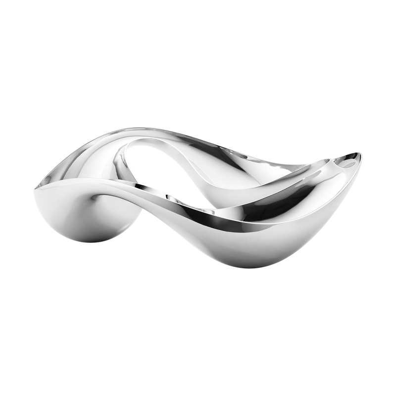 Cobra triple snack bowl in stainless steel
