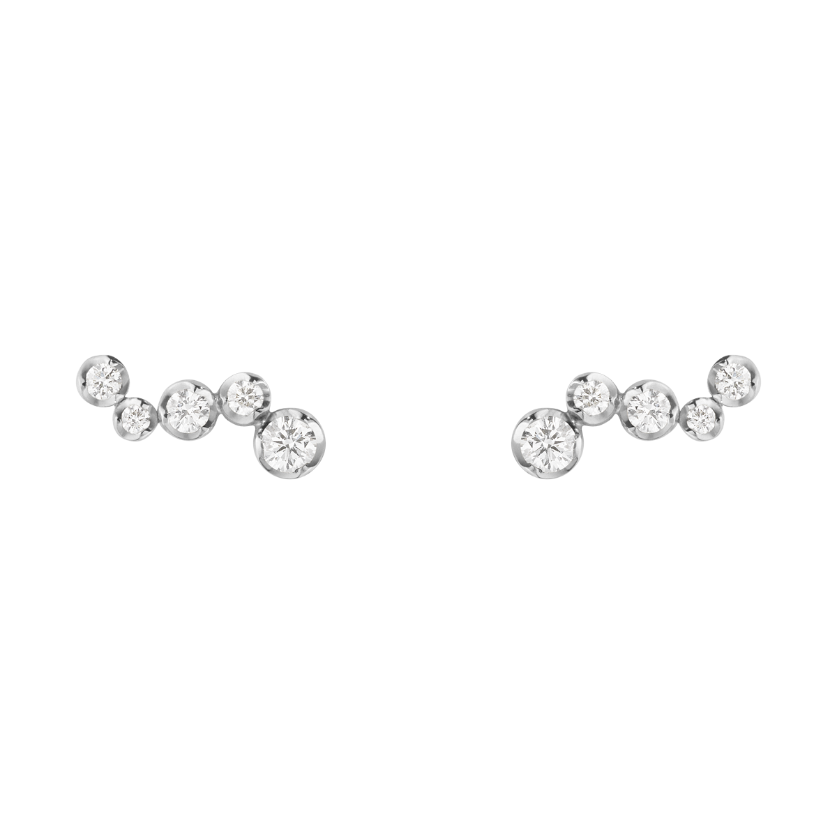 GEORG JENSEN SIGNATURE DIAMONDS, Ear Stud, in 18kt gold and diamonds