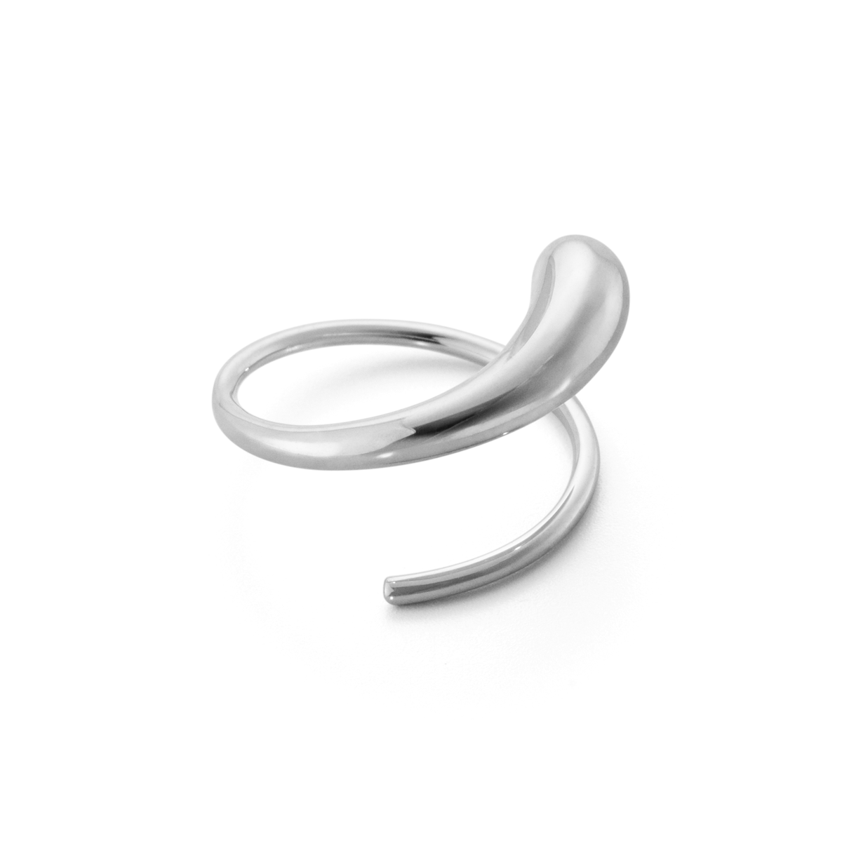 Mercy swirl spiral earring in sterling silver | Georg Jensen
