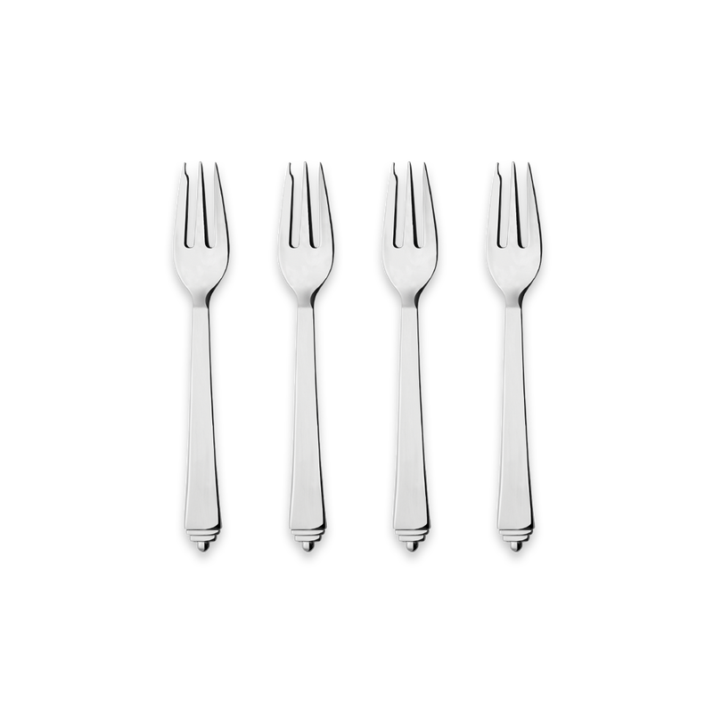 Pyramid cake fork giftbox, 4 pcs I Georg Jensen