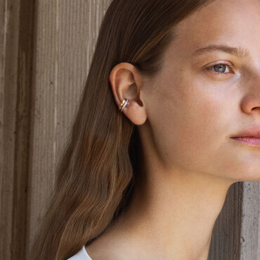 Ear cuffs in sterling silver, gold and diamonds - Georg Jensen