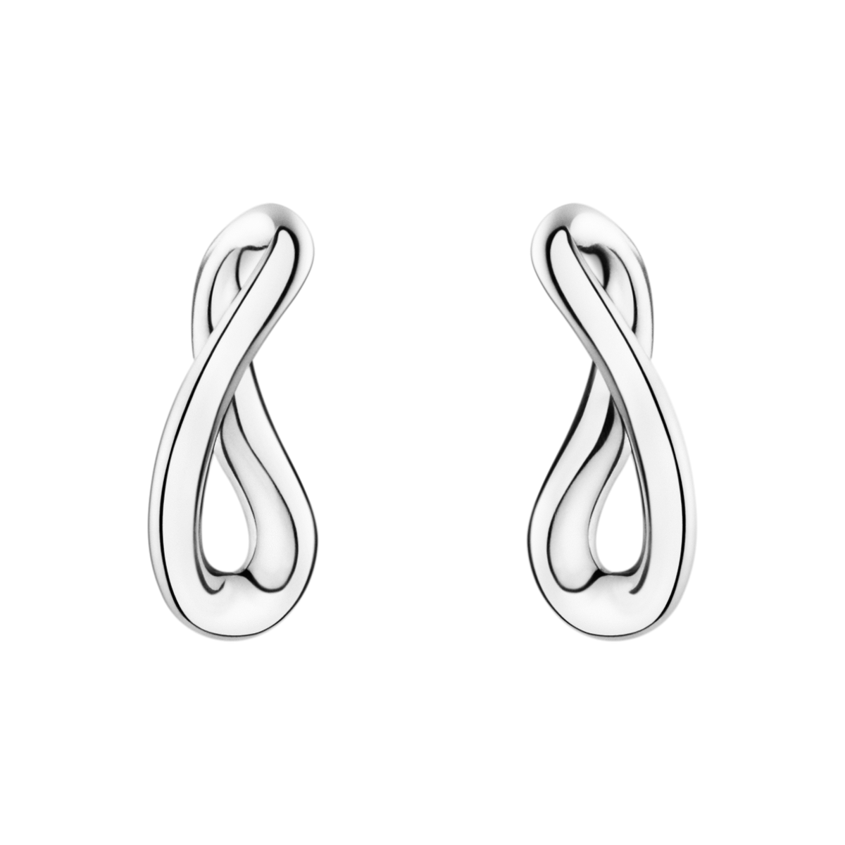Infinity earrings in sterling silver | Georg Jensen
