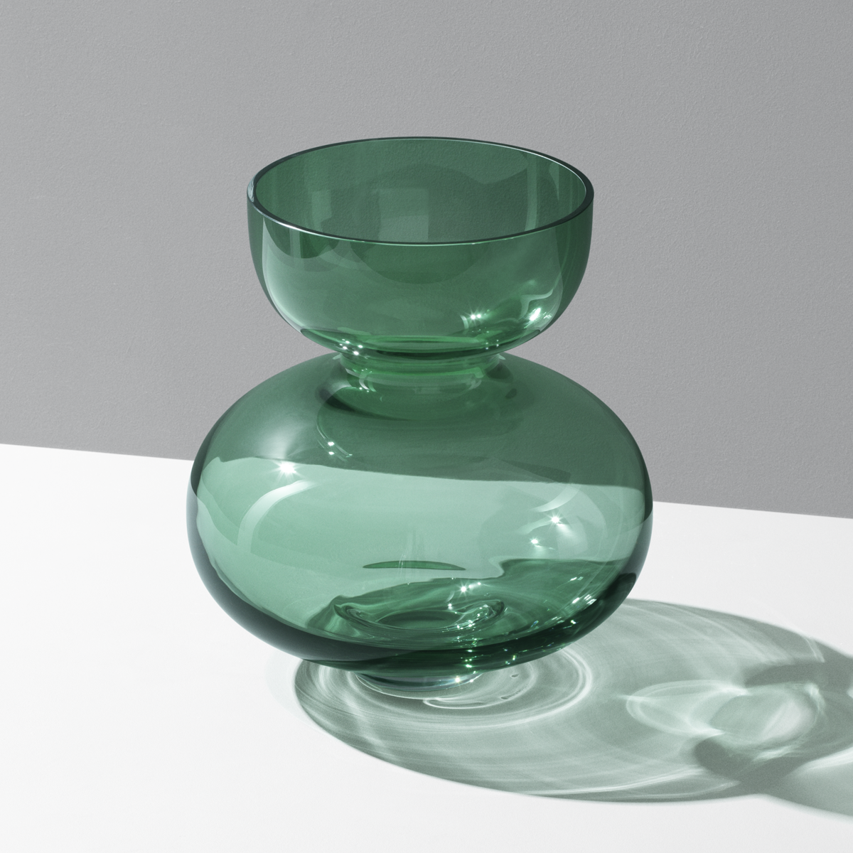 ALFREDO vase in light green mouth blown glass | Georg Jensen