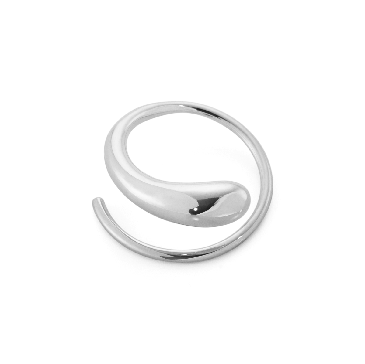 Mercy swirl spiral earring in sterling silver | Georg Jensen