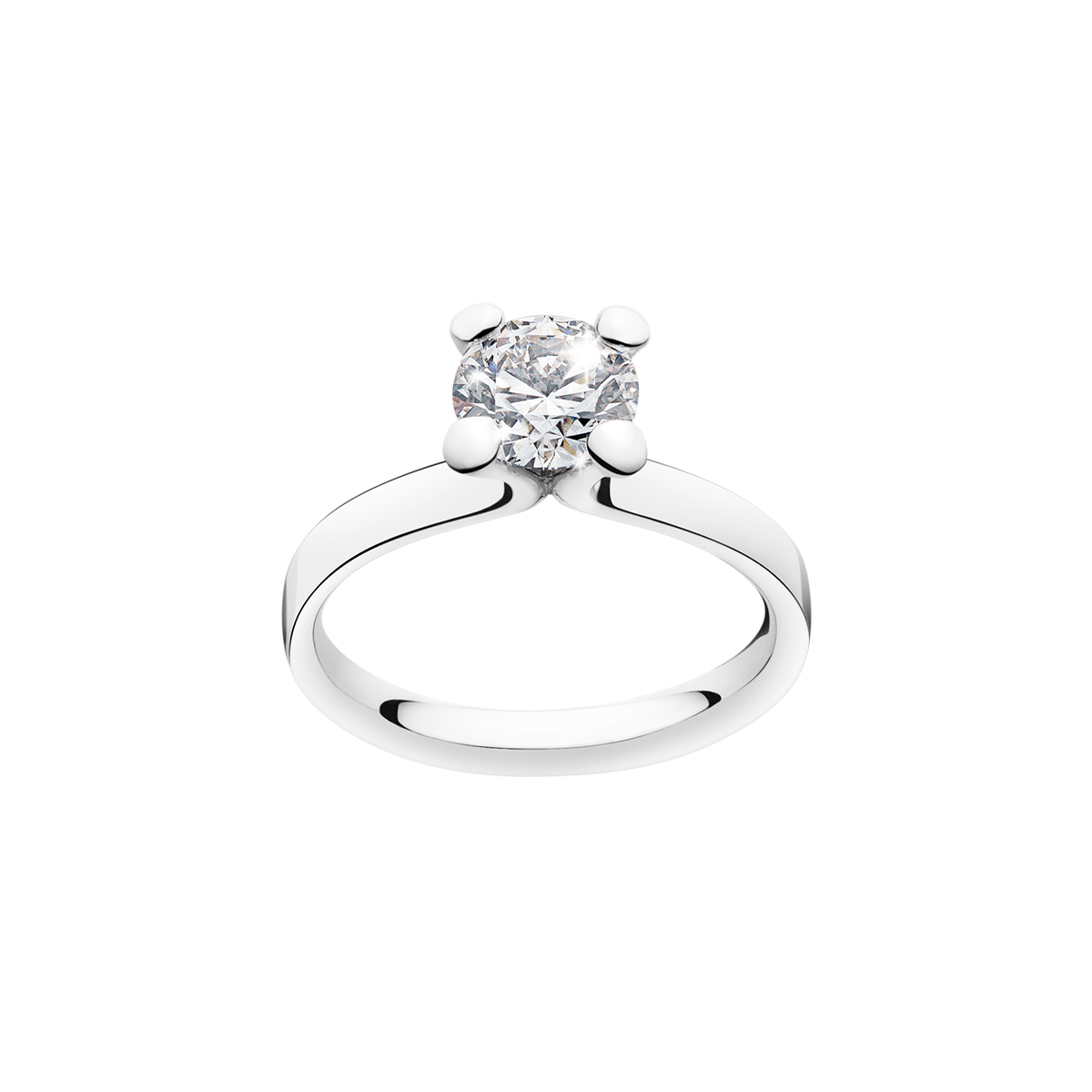 MAGIC Solitär-Ring aus 18 kt Weißgold