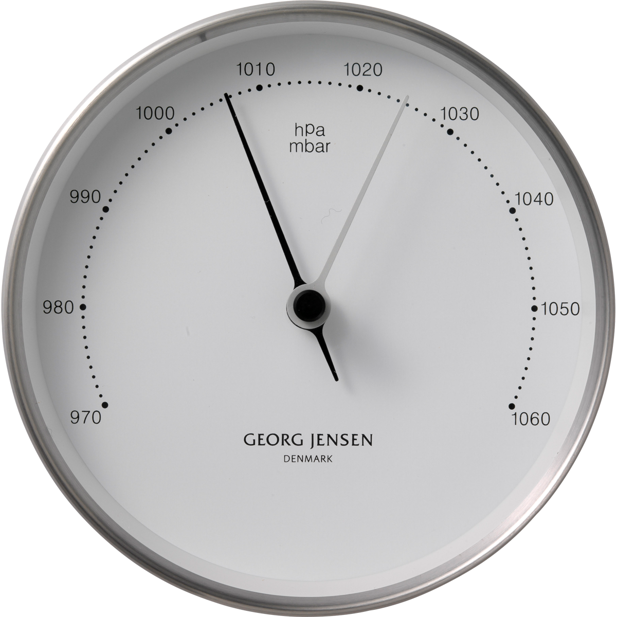 KOPPEL 10 cm weather barometer in stainless steel | Georg Jensen