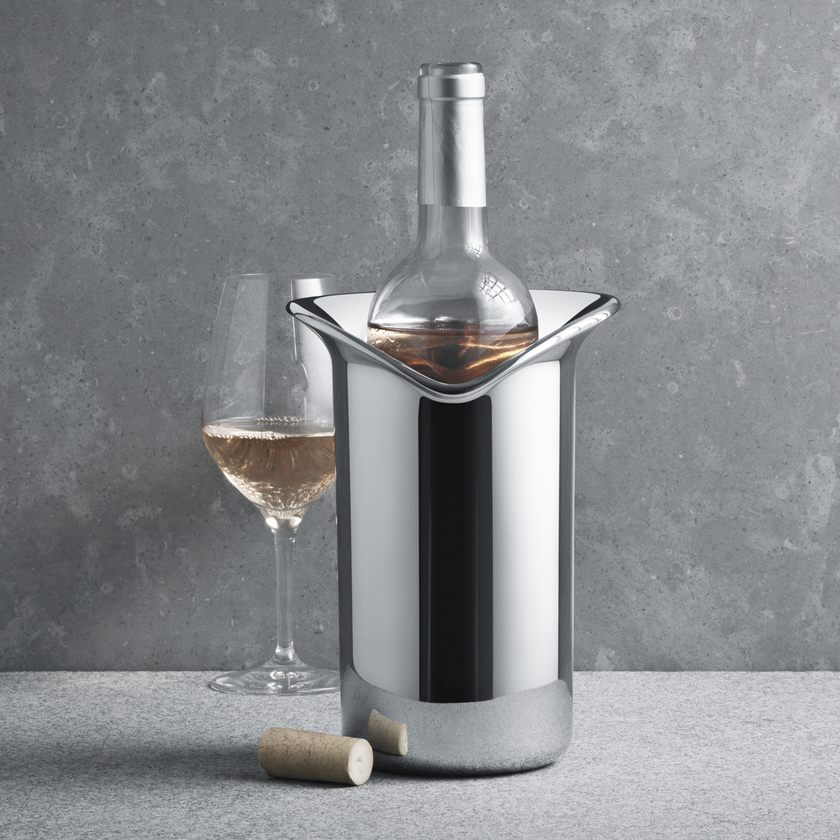 WINE wine cooler in stainless steel | Georg Jensen