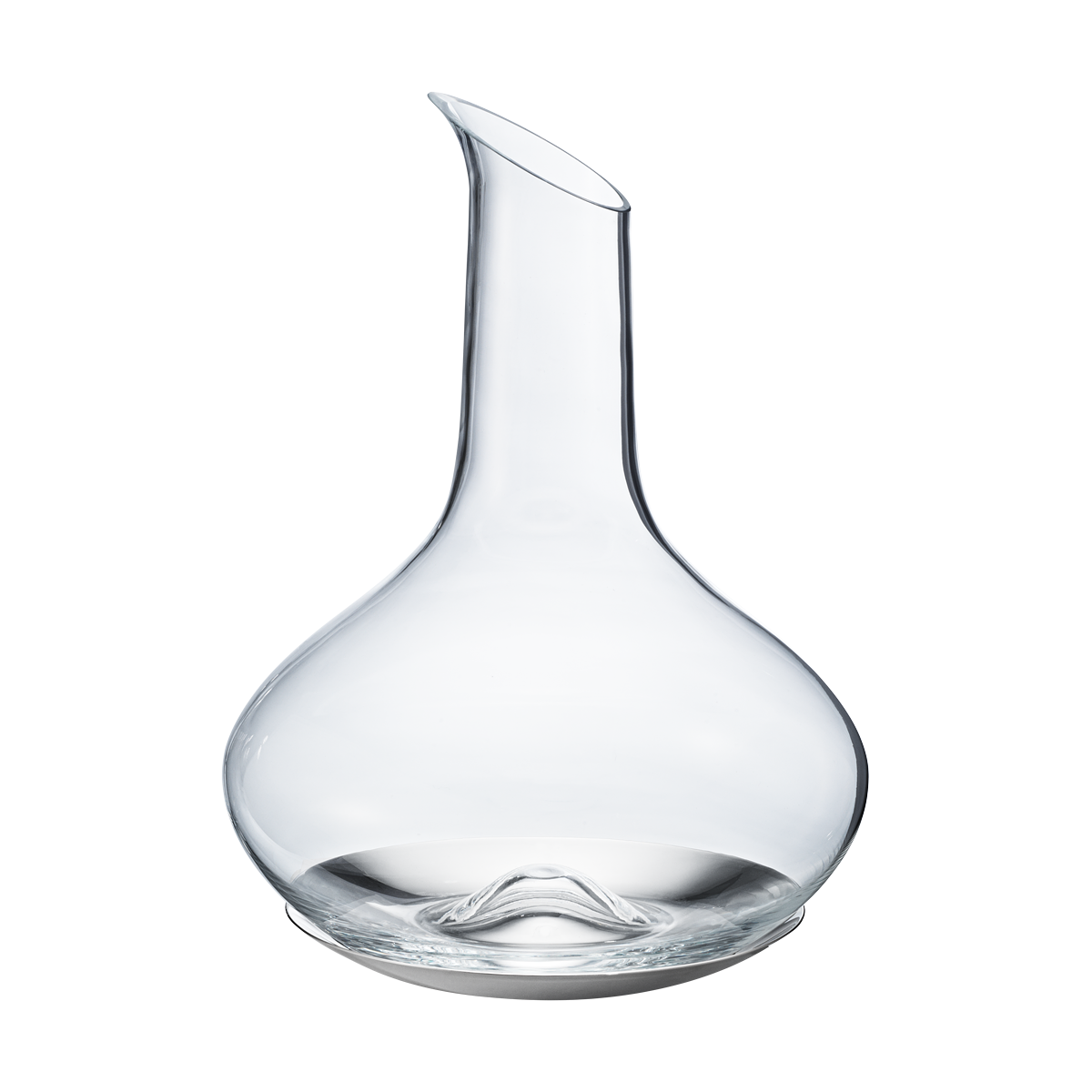 Sky glass wine carafe with steel coaster | Georg Jensen