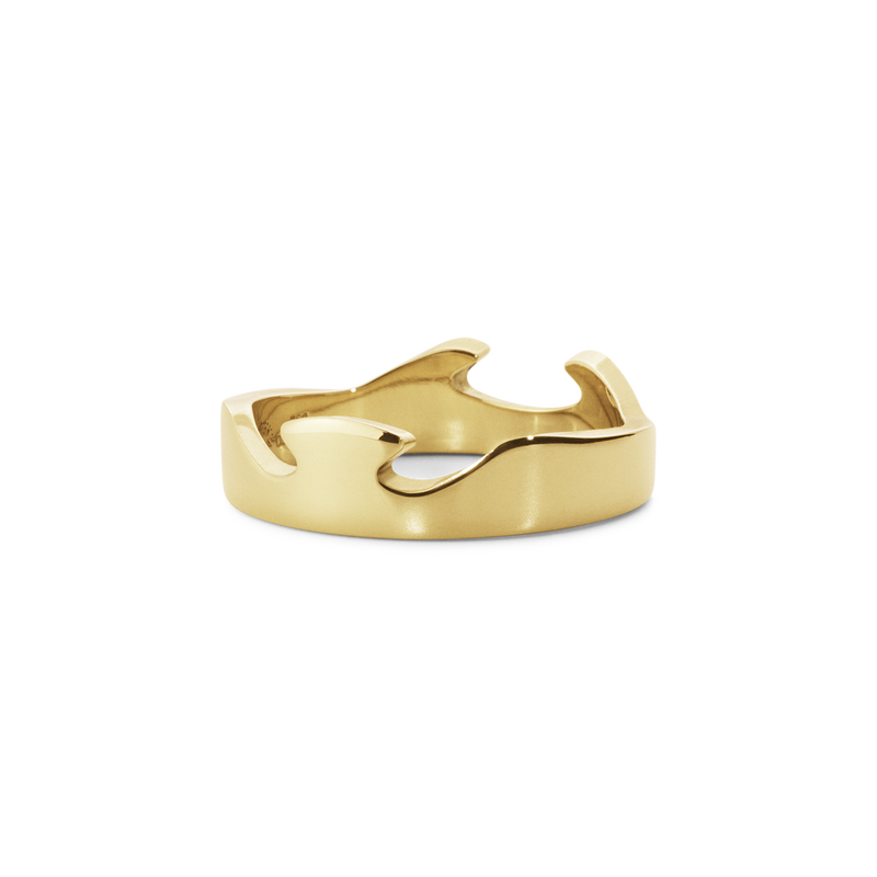FUSION end ring in yellow gold | Georg Jensen