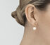 Magic yellow gold earrings with diamonds and pearl | Georg Jensen