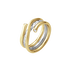 Magic ring combination of silver and gold with diamonds | Georg Jensen