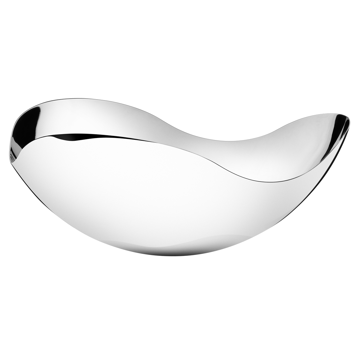 Bloom mirror bowl in stainless steel | Georg Jensen
