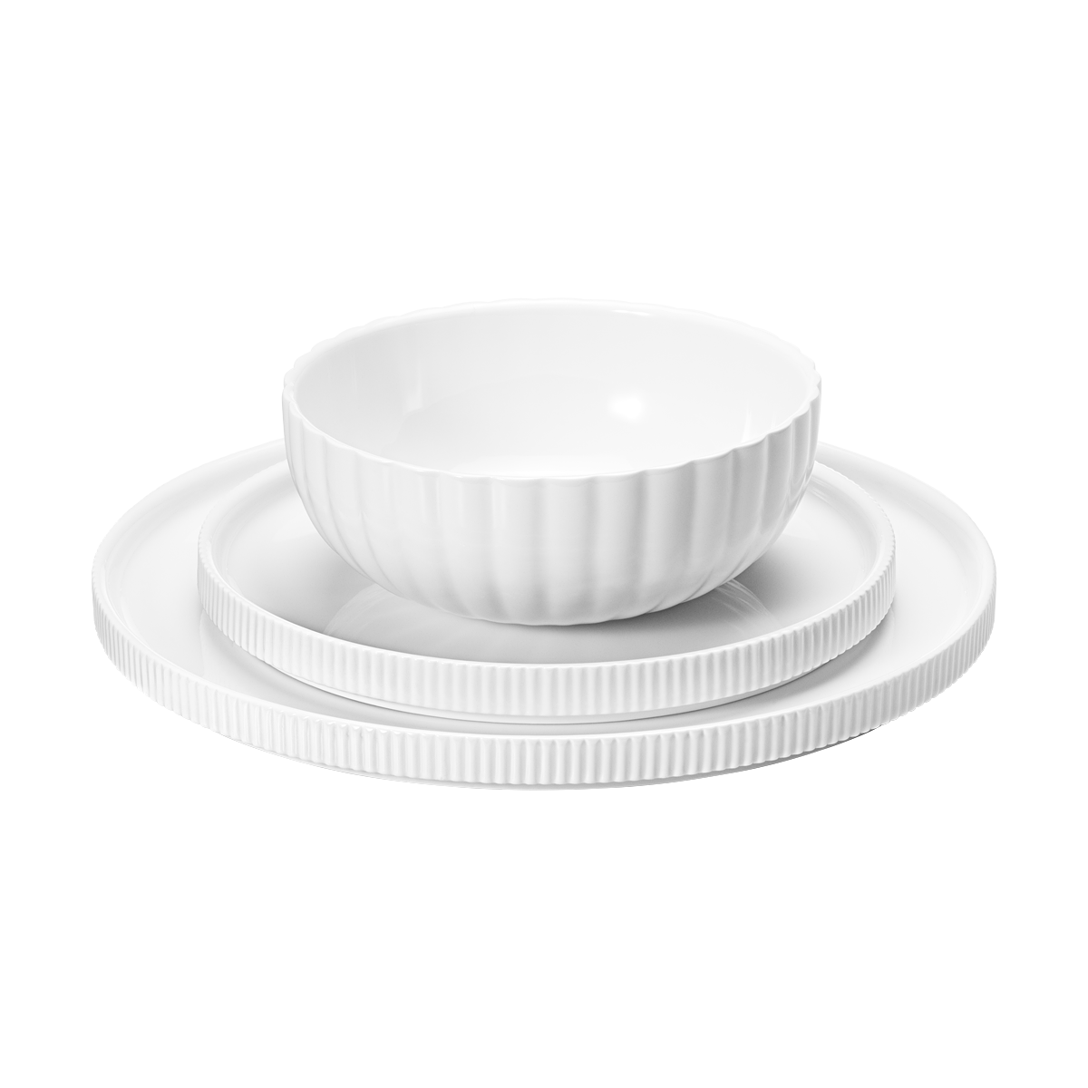 Bernadotte dinnerware set in porcelain