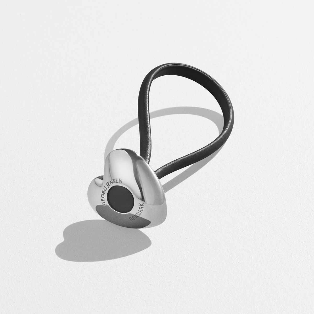 HEART designer keychain in stainless steel | Georg Jensen