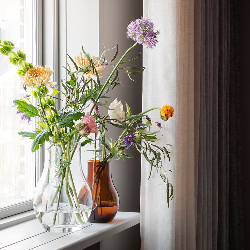 CAFU Vase, Medium, in clear glass