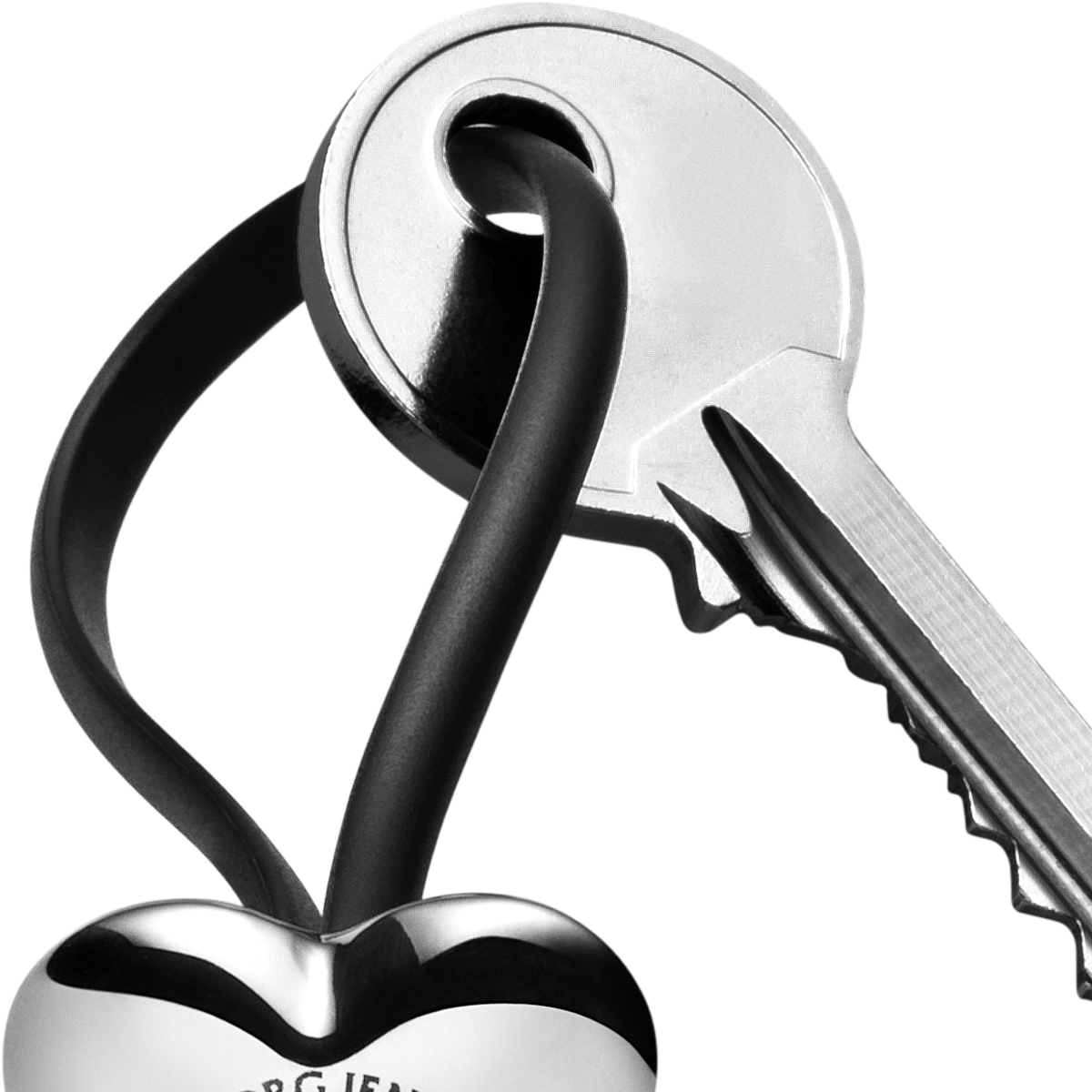 HEART designer keychain in stainless steel | Georg Jensen