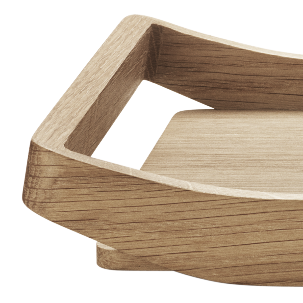 BARBRY stylish, curved wooden tray in oak | Georg Jensen