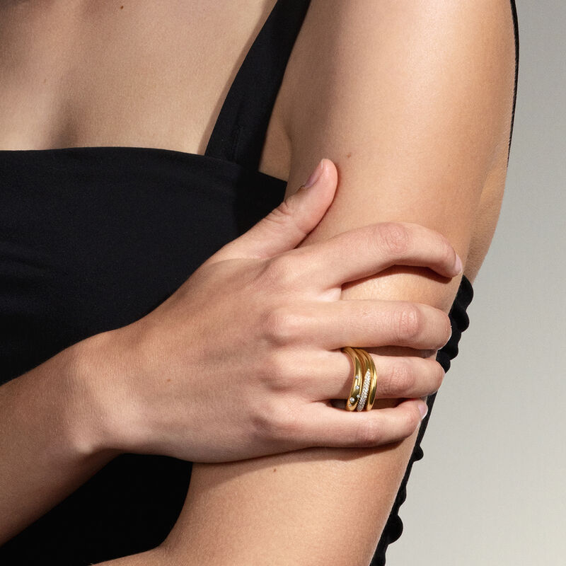 OFFSPRING Ring in 18-karat gold and diamonds.