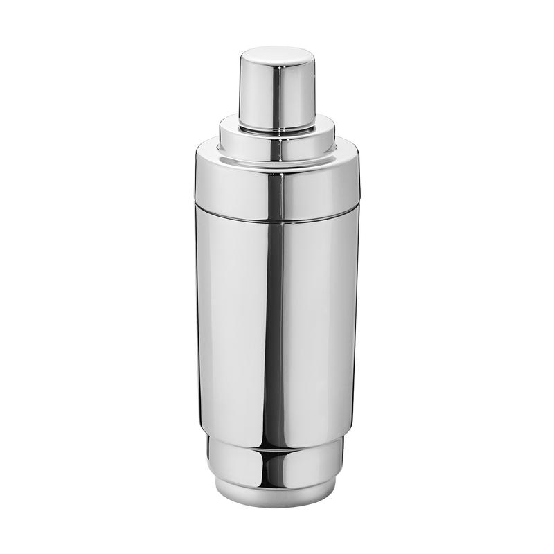 MANHATTAN cocktail shaker in Art Deco inspired stainless steel