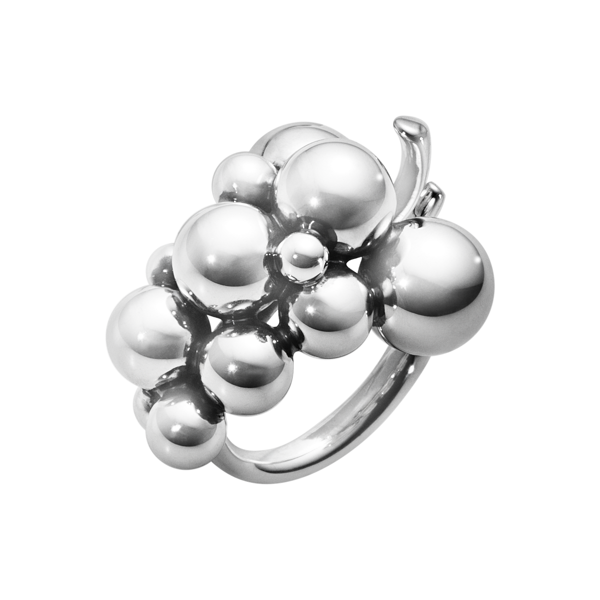 MOONLIGHT GRAPES ring in sterling silver, medium | Georg Jensen
