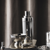 MANHATTAN cocktail shaker in Art Deco inspired stainless steel