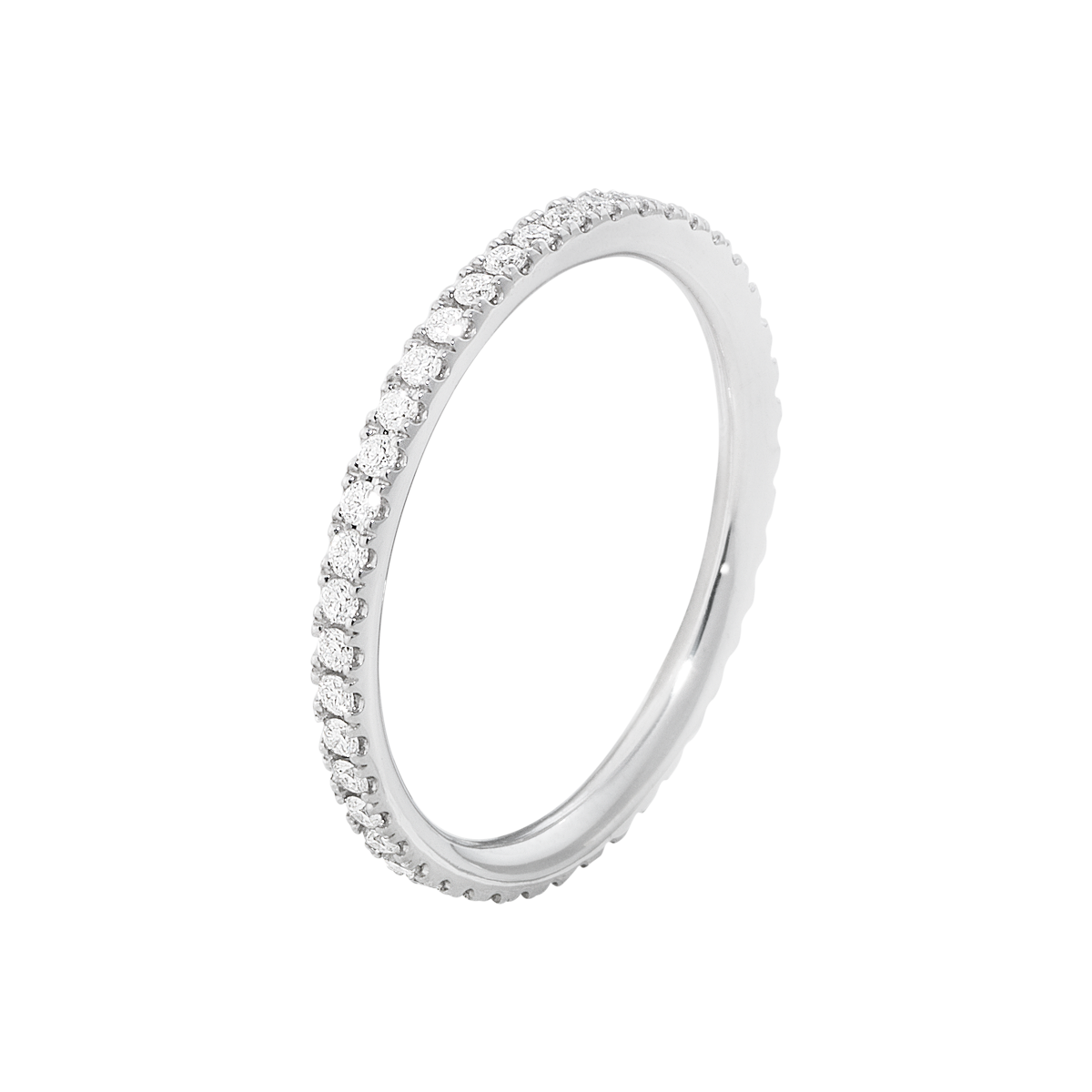 Aurora white gold and diamond eternity ring | Georg Jensen