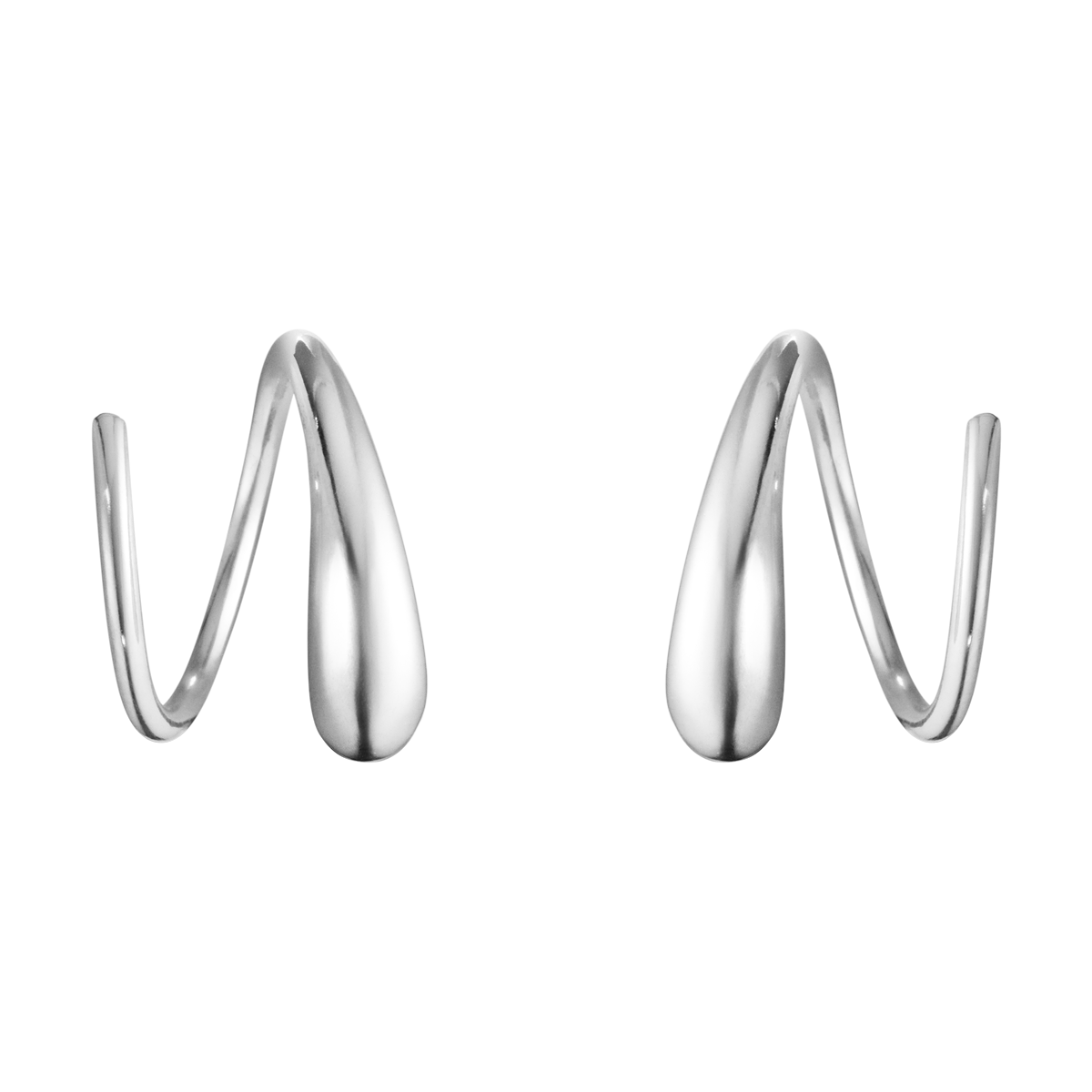 Mercy swirl spiral earring in sterling silver | Georg Jensen