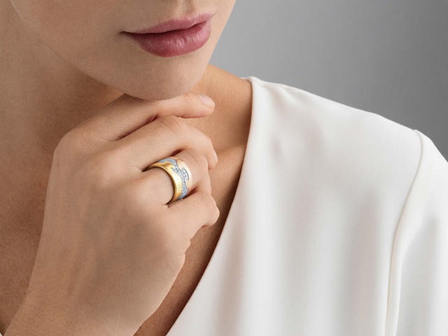 Fusion rings and earrings in white or rose gold | Georg Jensen