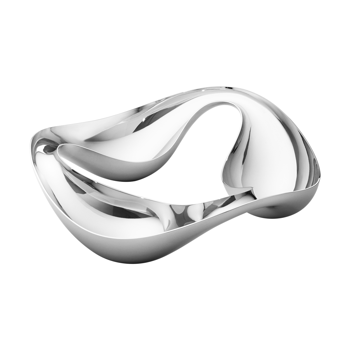 Cobra triple snack bowl in stainless steel